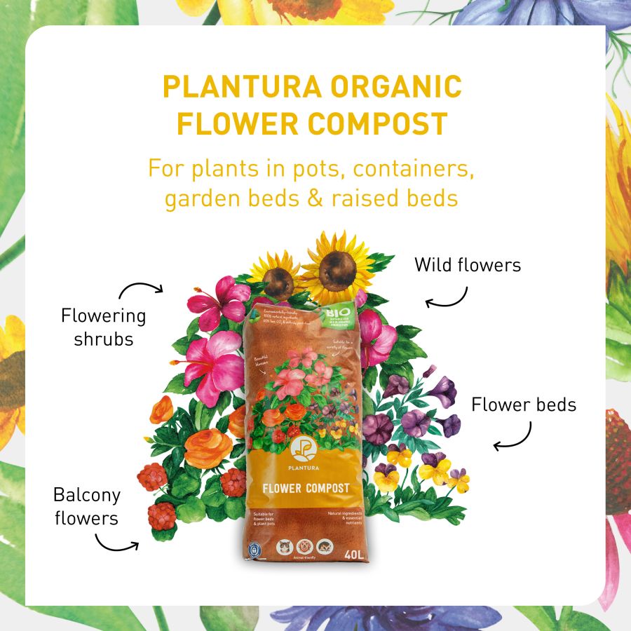 Organic Flower Compost - Plantura Shop – Plantura UK