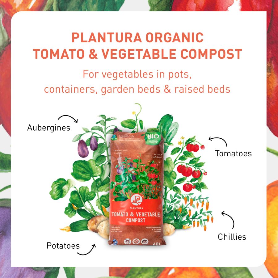 Organic Tomato & Vegetable Compost - Plantura Shop – Plantura UK